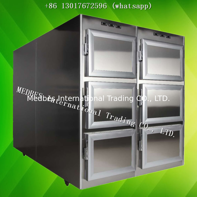 Hospital Stainless Steel Mortuary Freezer Corpse Refrigerator Corpse Freezer with Six Body Chamber supplier