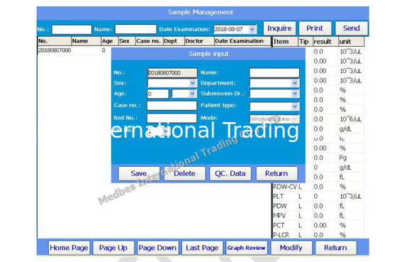 Human use Full Auto Hematology Analyzer 3-part LXH-1400 Promise as Mindray supplier